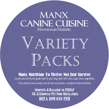 Variety Pack Raw Dog Food - Manx Canine Cuisine